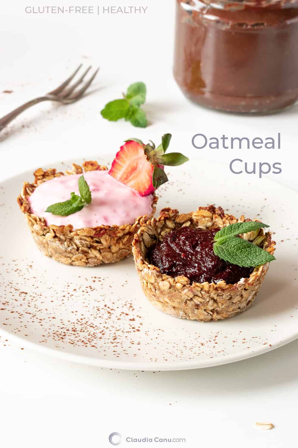 Oatmeal Cups with Healthy Fillings | Claudia Canu